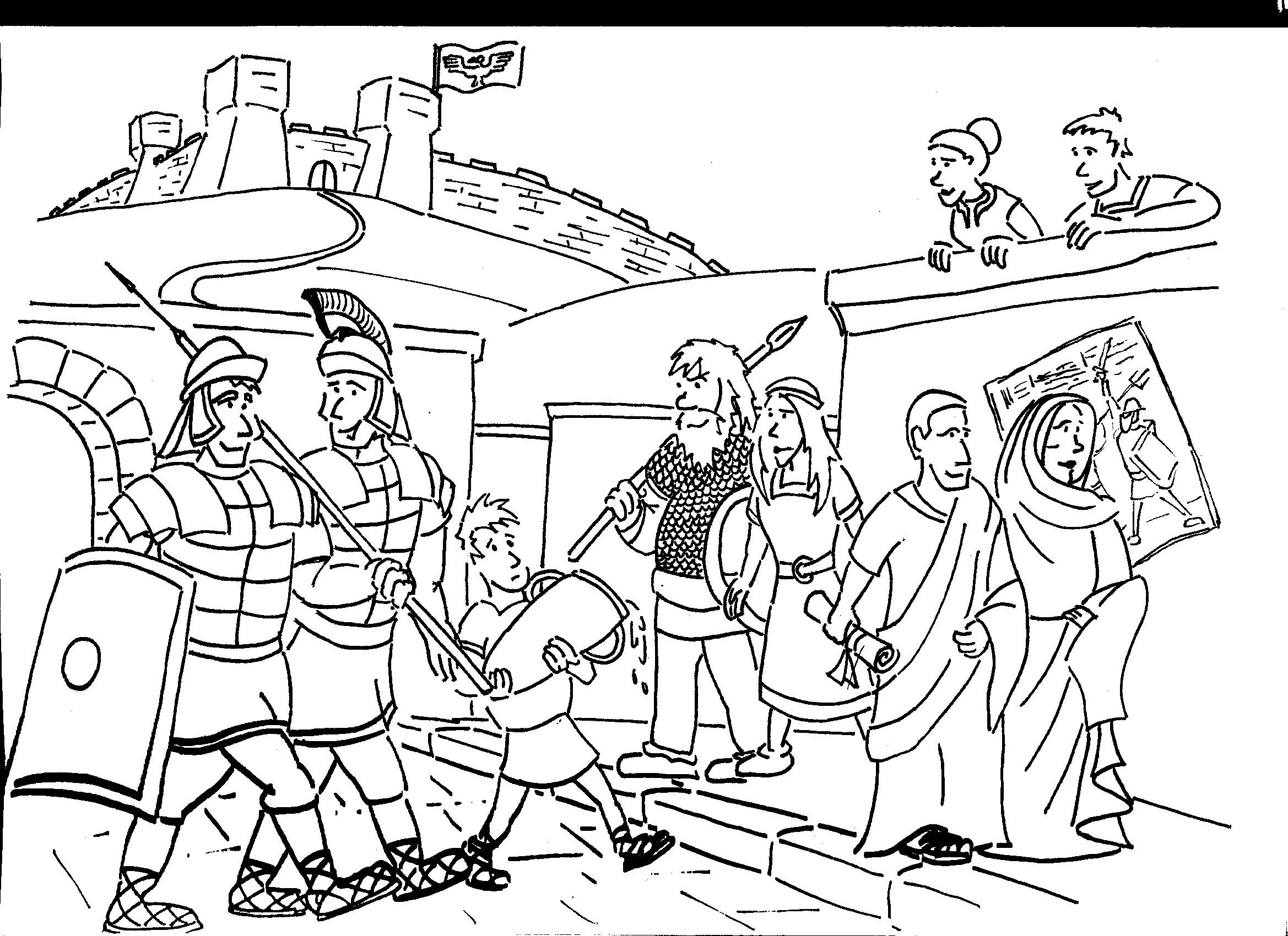 Roman street scene - James Mellor