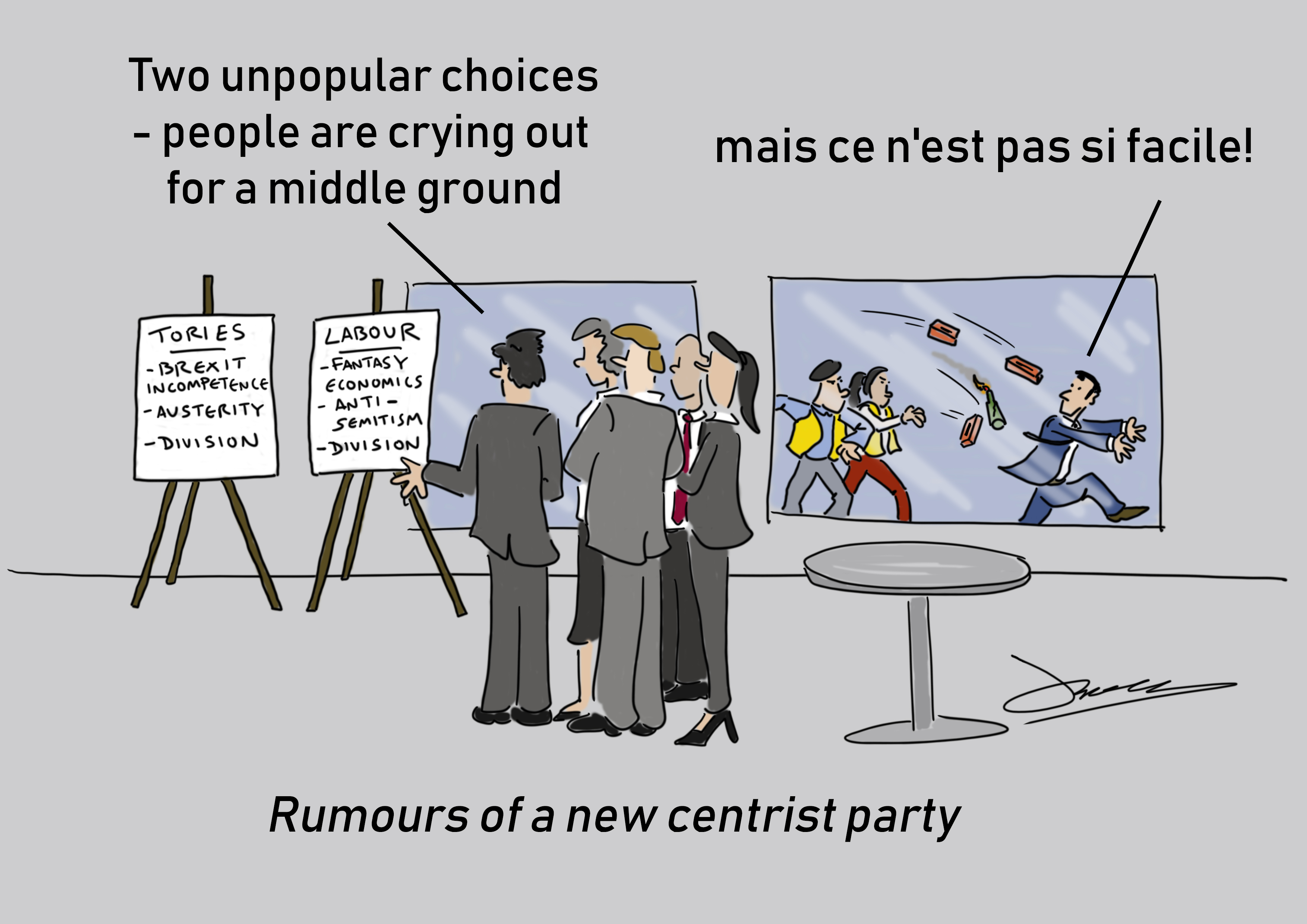 centrist party - James Mellor